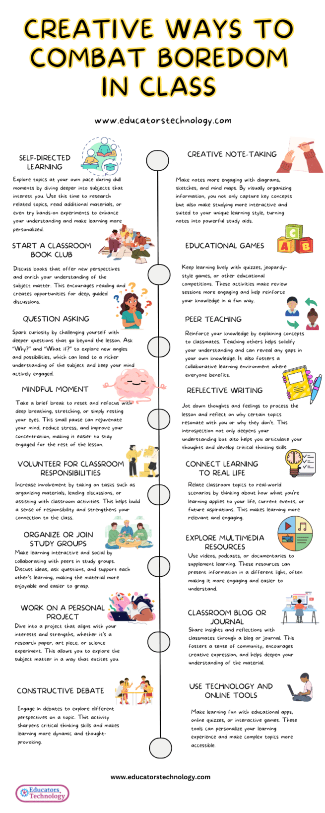 16 Things to Do When Bored in Class - Educators Technology